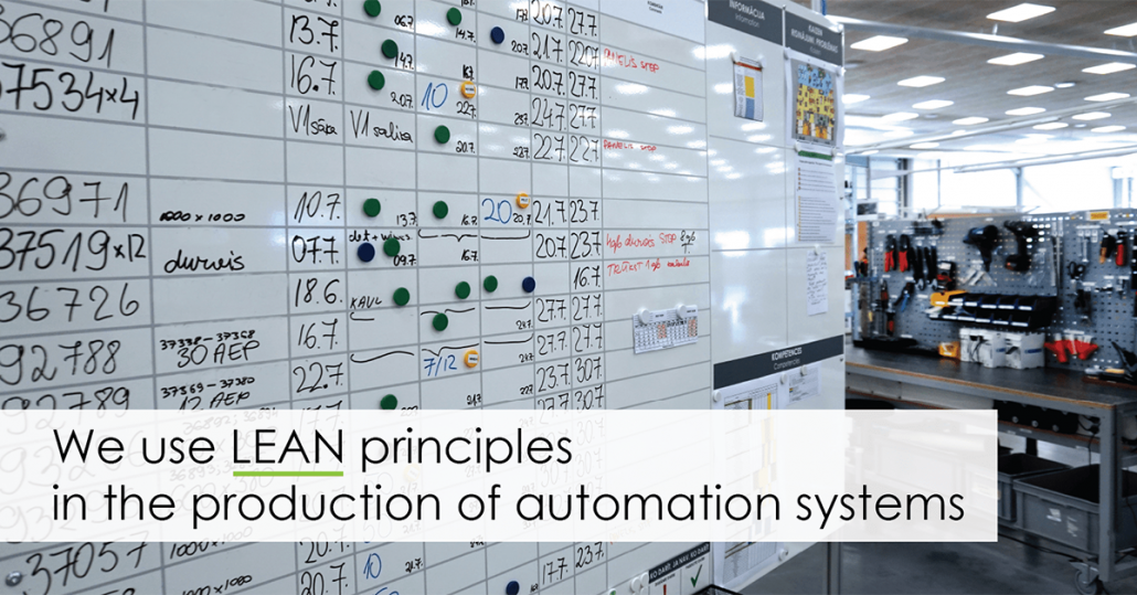We use LEAN principles in the production of automation systems - AE Partner